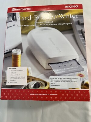 Husqvarna viking 4D d-Card Reader/writer kit | eBay