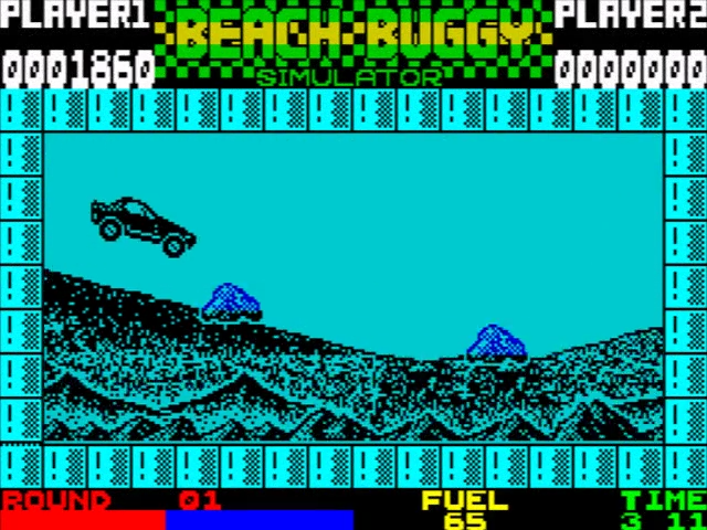 Sinclair Zx Spectrum 48K Gioco - Spiaggia Buggy Simulatore - Silverbird ...