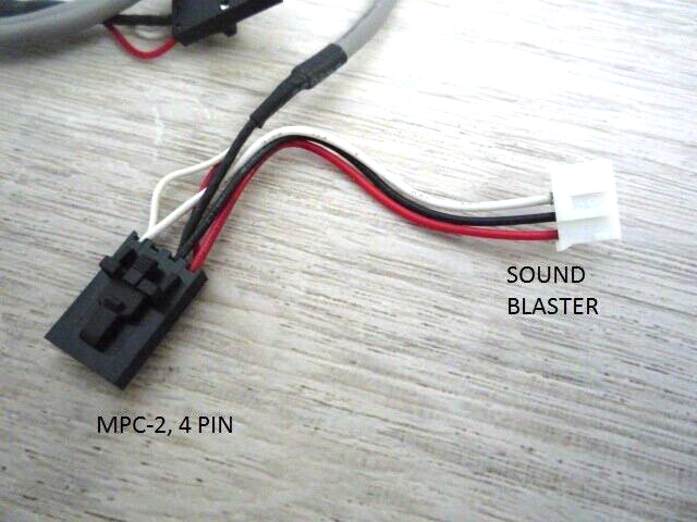 MPC2 and Sound Blaster to MPC2 CD-ROM, DVD-ROM CD Audio Cable | eBay