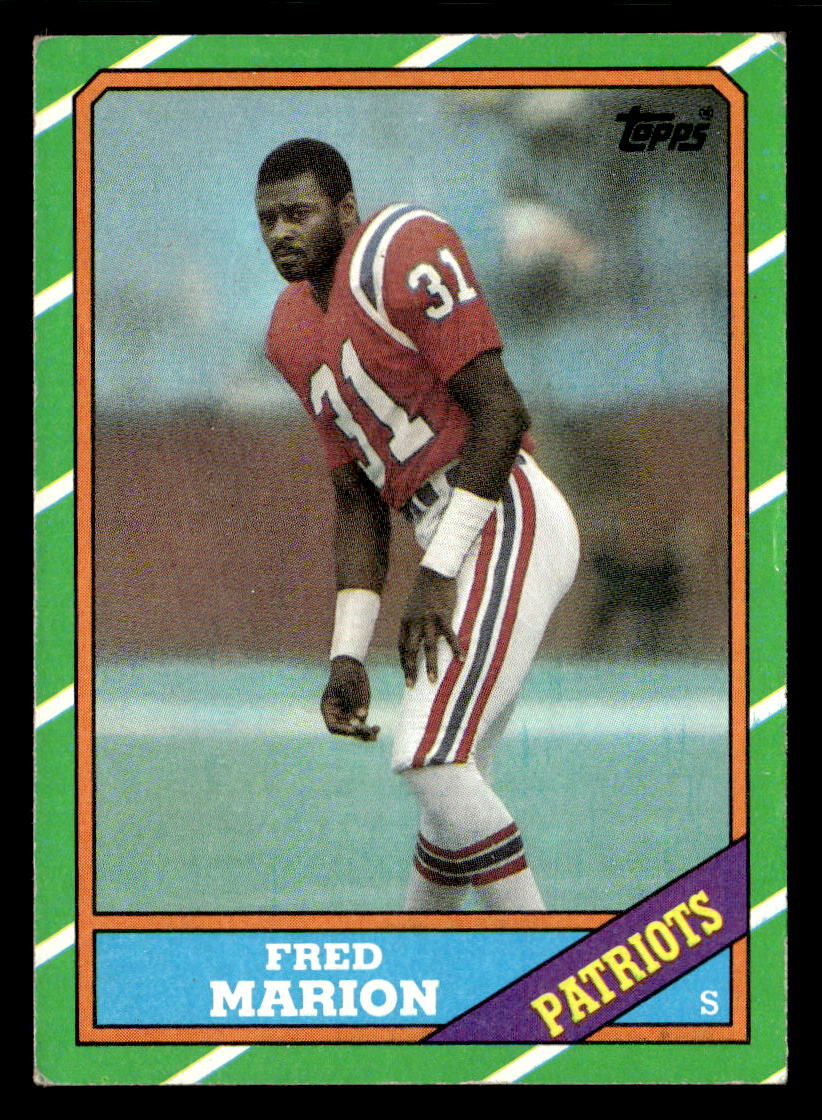 Fred Marion 1986 Topps Rookie Card #42 New England Patriots | eBay