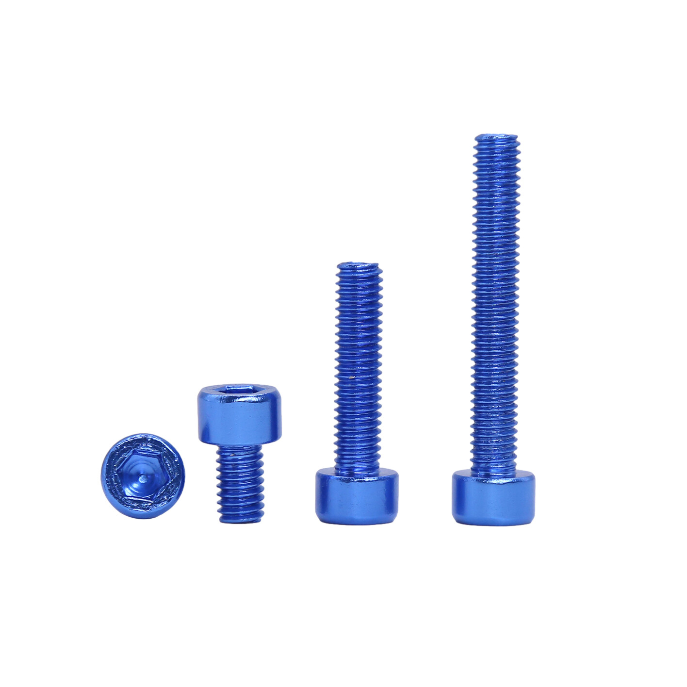 M6 Aluminium Alloy Hex Allen Key Cap Head Bolt DIY Anodised Socket Cap ...