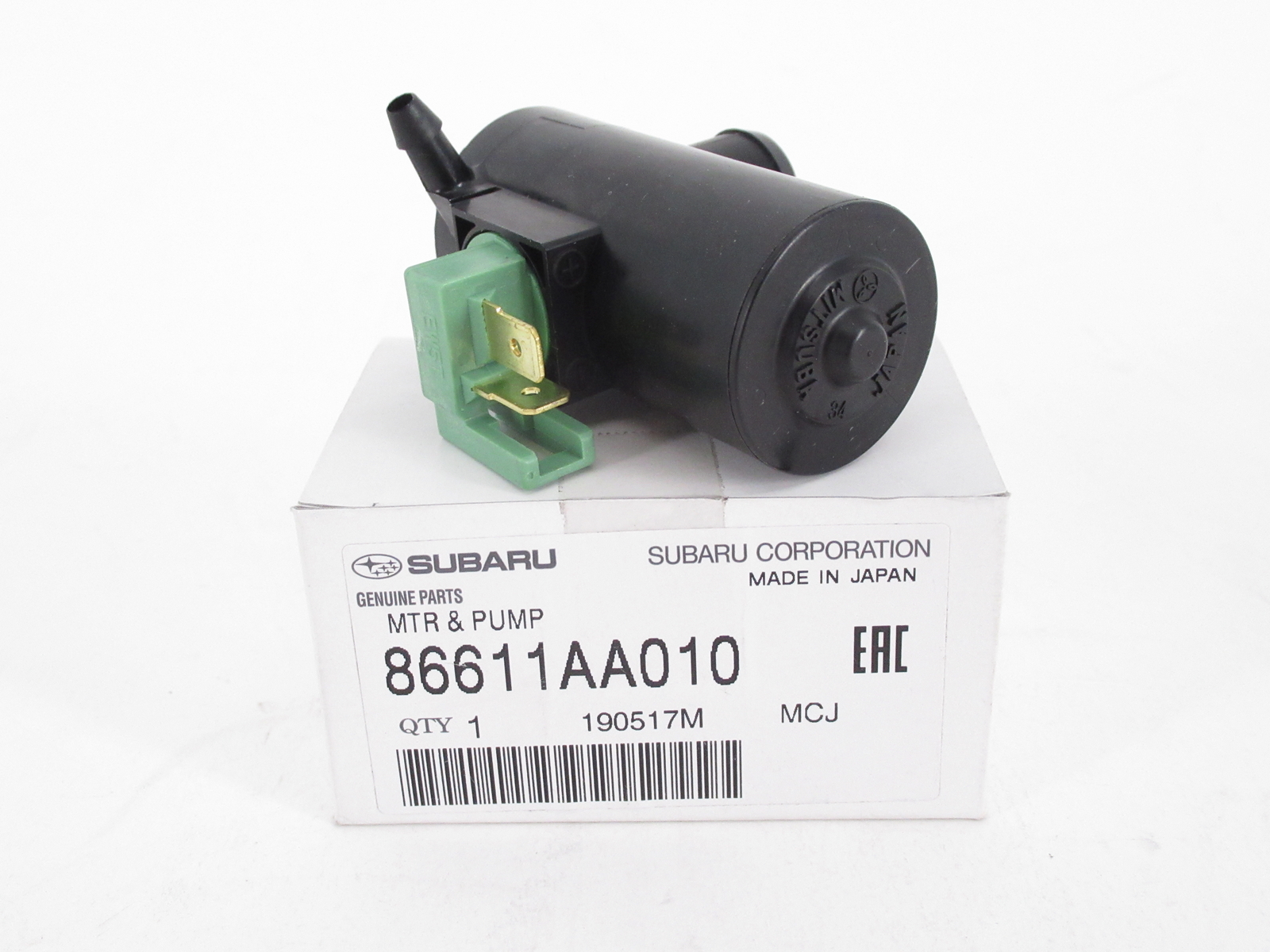 Genuine OEM Subaru 86611AA010 Front Windshield Washer Pump Motor | eBay