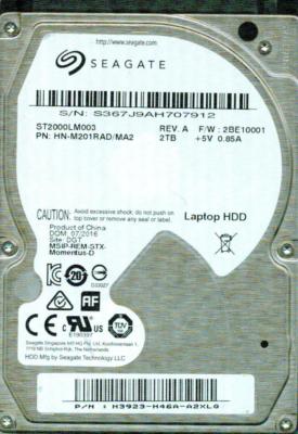 ST2000LM003, HN-M201RAD/MA2, F/W 2BE10001 Seagate SATA 2TB | eBay