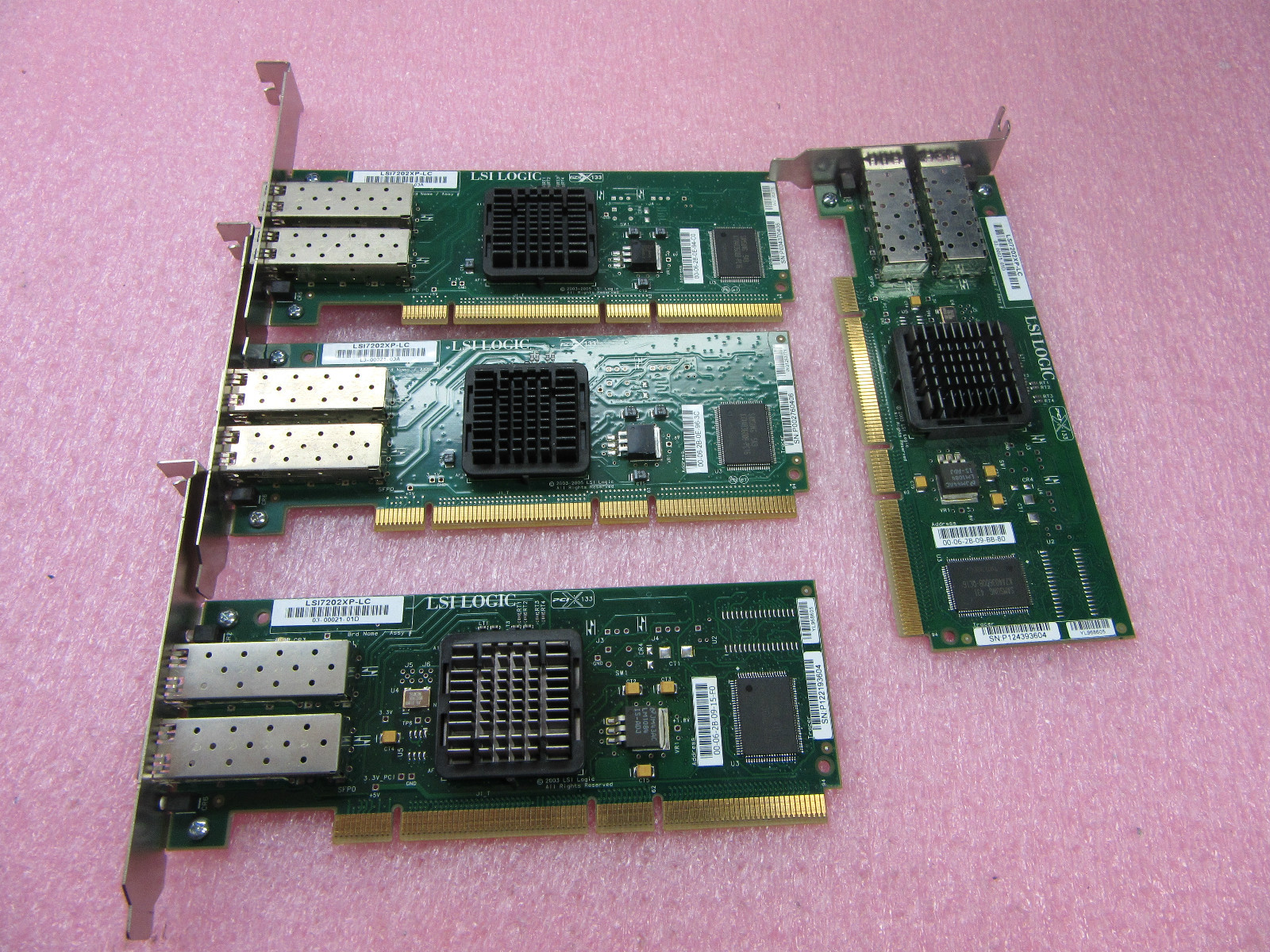 LSI Logic LSI7202XP-LC PCI-X Fibre Channel Host Bus Adapter RAID(Lot of ...