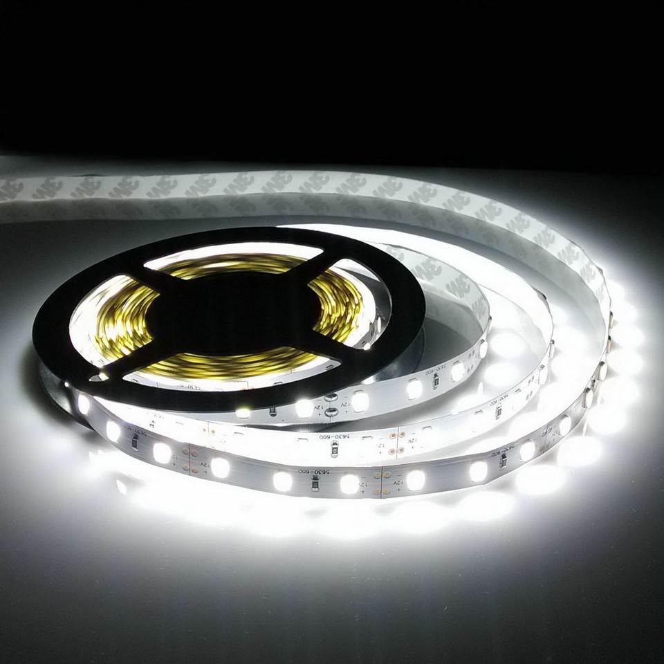 12V LED Stripe Warmweiß Kaltweiß 60/120leds Band Leiste Streifen 3528 ...
