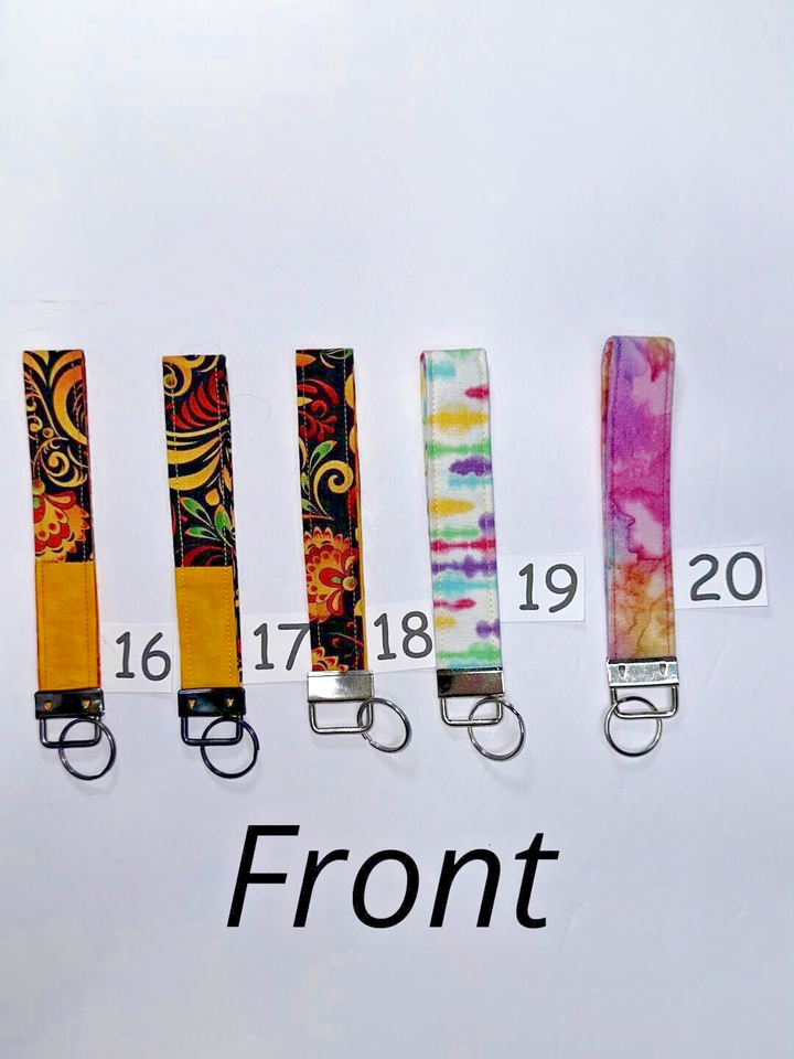 Keychain, Handmade fabric key fobs wristlets, key chain, keys, modern ...