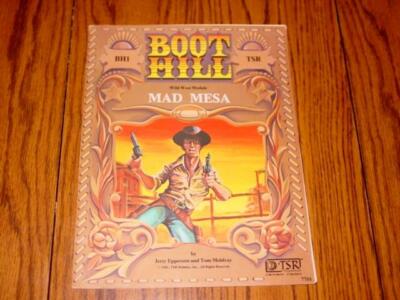 TSR 1981 : BOOT HILL RPG game - Wild West Module 'Mad Mesa' - BH1 | eBay