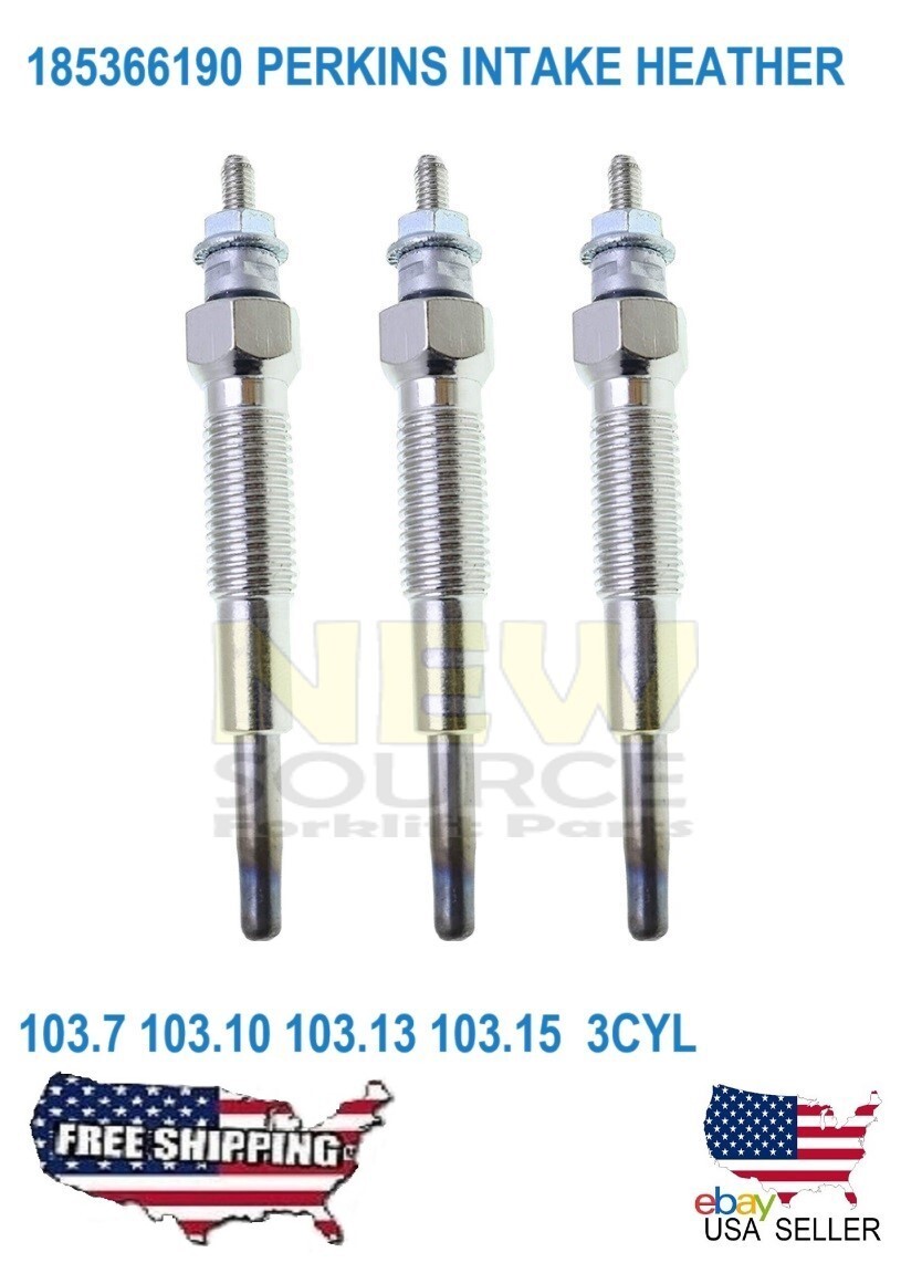 SBA 185366190 3PCS GLOW PLUG PERKINS GLOW PLUG 103.7 103.10 103.13 103. ...