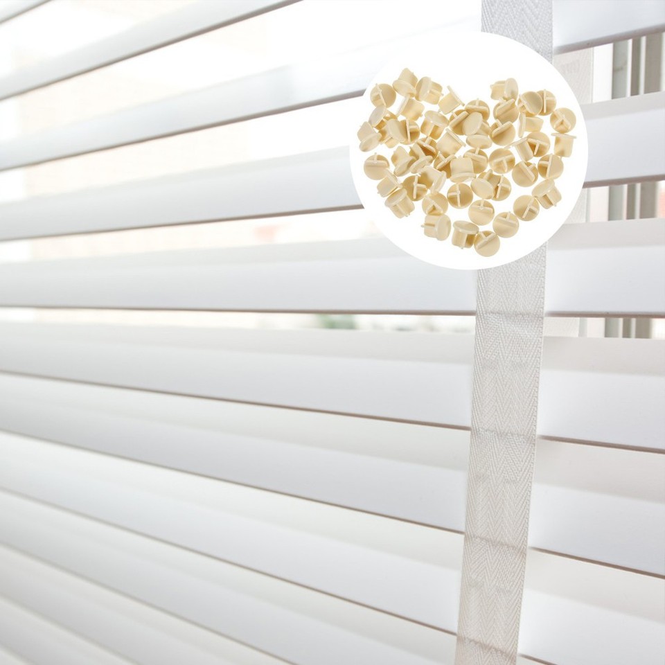 50 Pcs Curtain Rod Plug Roller Blinds End Caps Rail Stops Horizontal ...