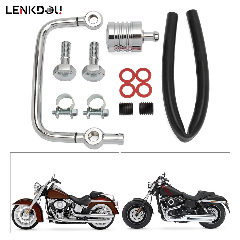 Crankcase Breather Kit For Harley Dyna Softail Touring Road Glide 93-17 ...