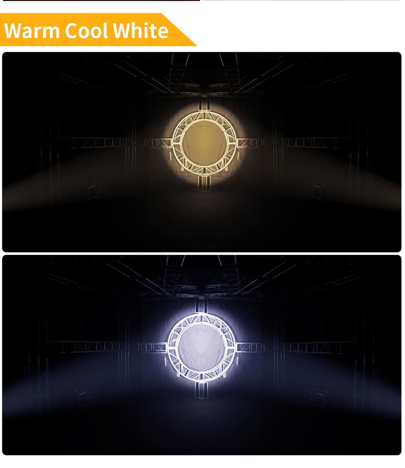 SHEHDS LED 250W LEKO Warm+Cool White/RGBW 4IN1 Profile Spotlight Stage ...