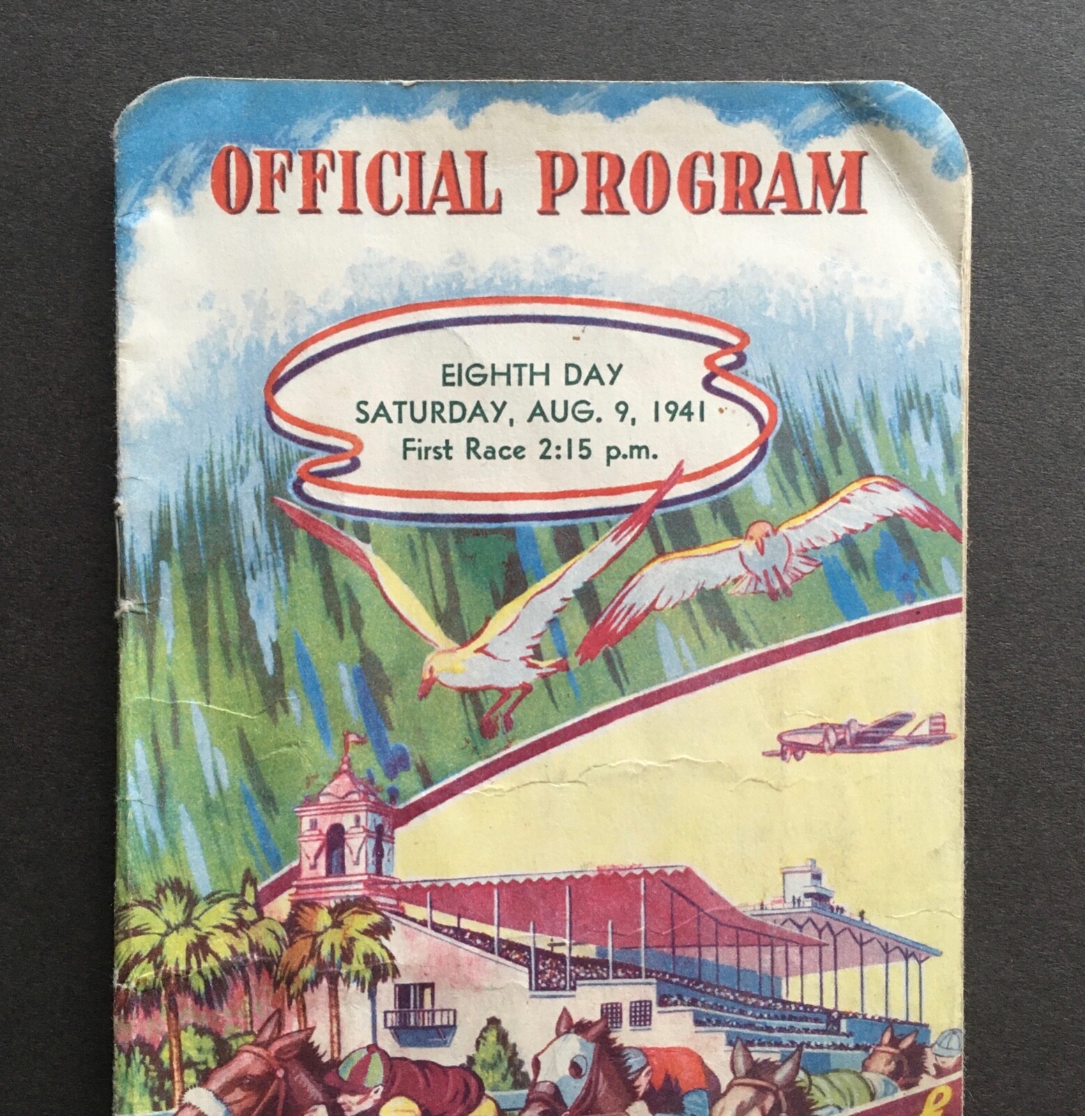 Vintage 1941 Official Horse Racing Program Del Mar Turf Club ...