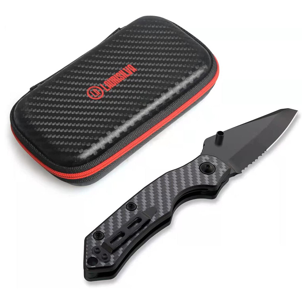 Folding Pocket Tactical Knife Assisted Blade Steel spring Fiber handle ...