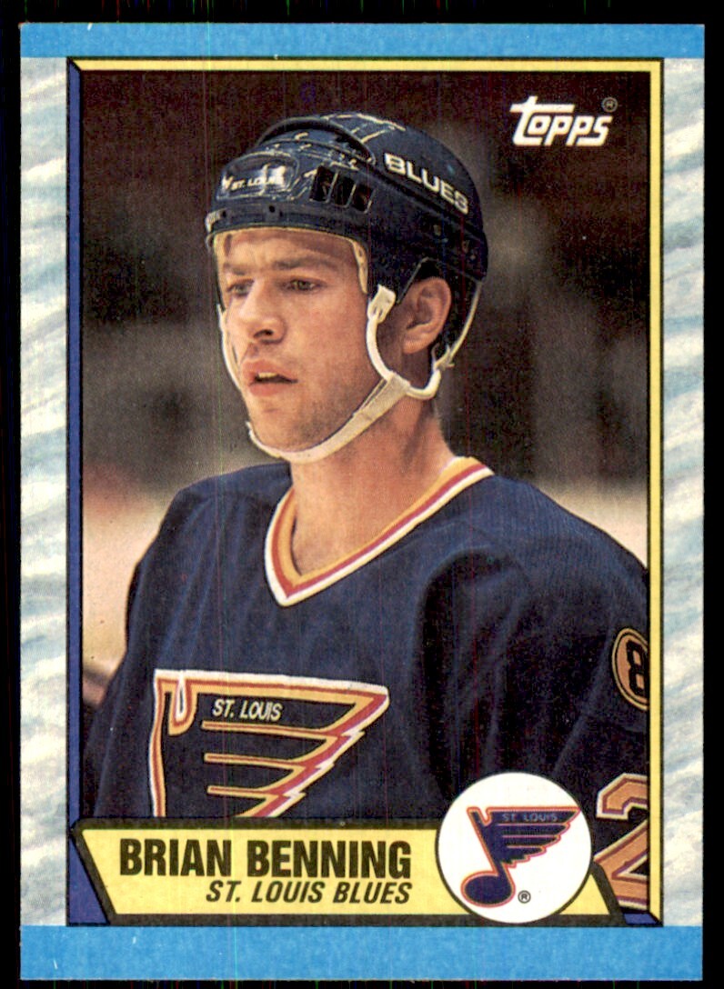 1989-90 TOPPS BRIAN BENNING ST. LOUIS BLUES #86 | eBay