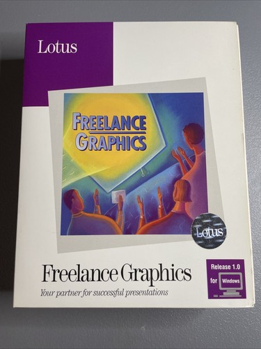 Lotus Freelance Graphics Windows Release 1.0 New Sealed 3.25” Big Box ...
