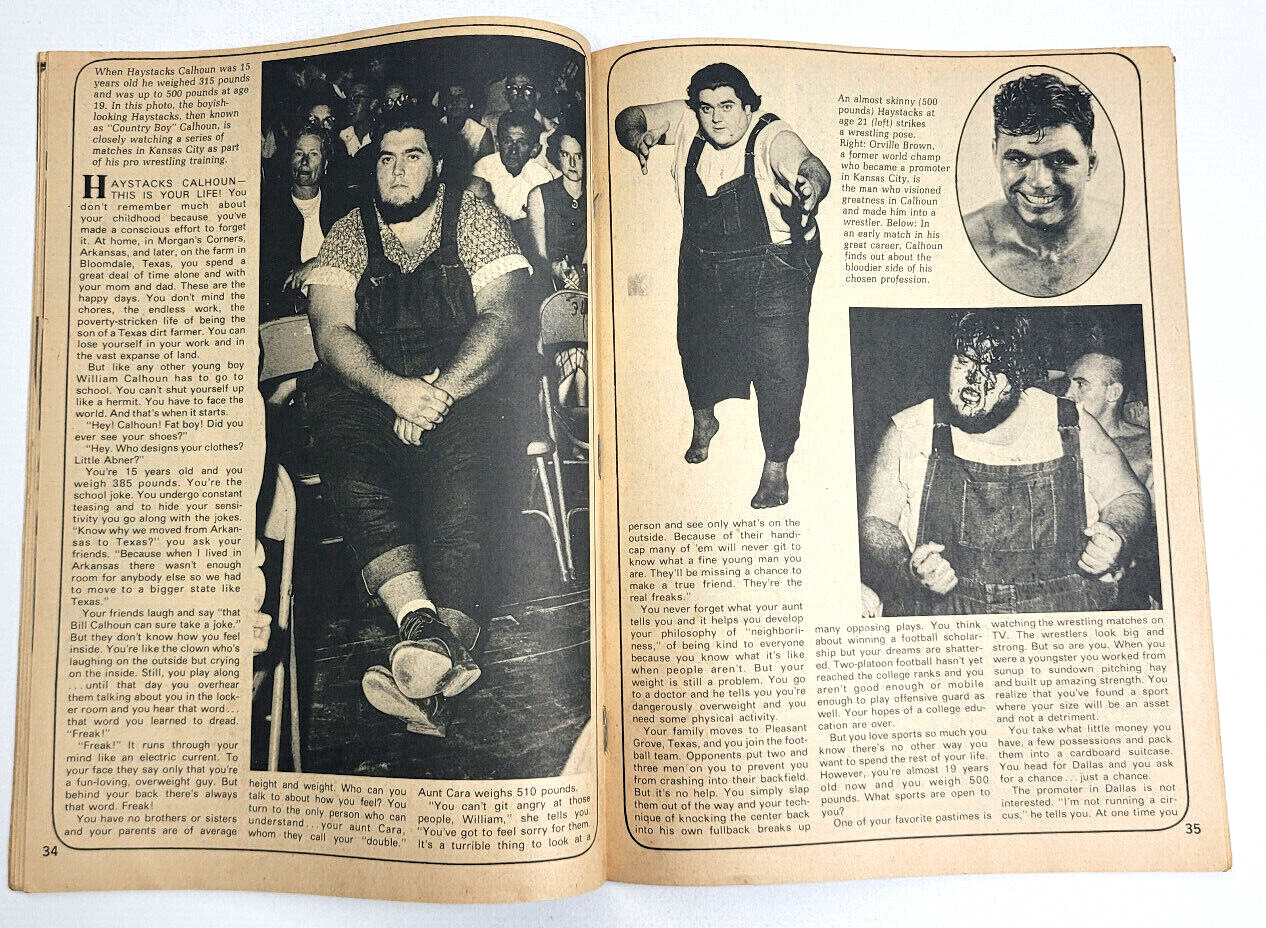 THE WRESTLER - JULY 1972 / GORILLA MONSOON / HAYSTACKS CALHOUN / IVAN ...
