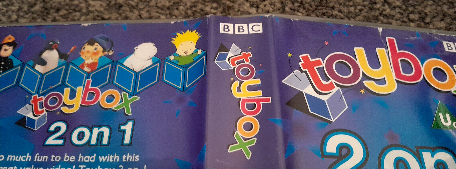 TOYBOX 2 ON 1 BBC VIDEO NODDY WILLIAM PINGU SAM PAL VHS VIDEO CHILDREN ...