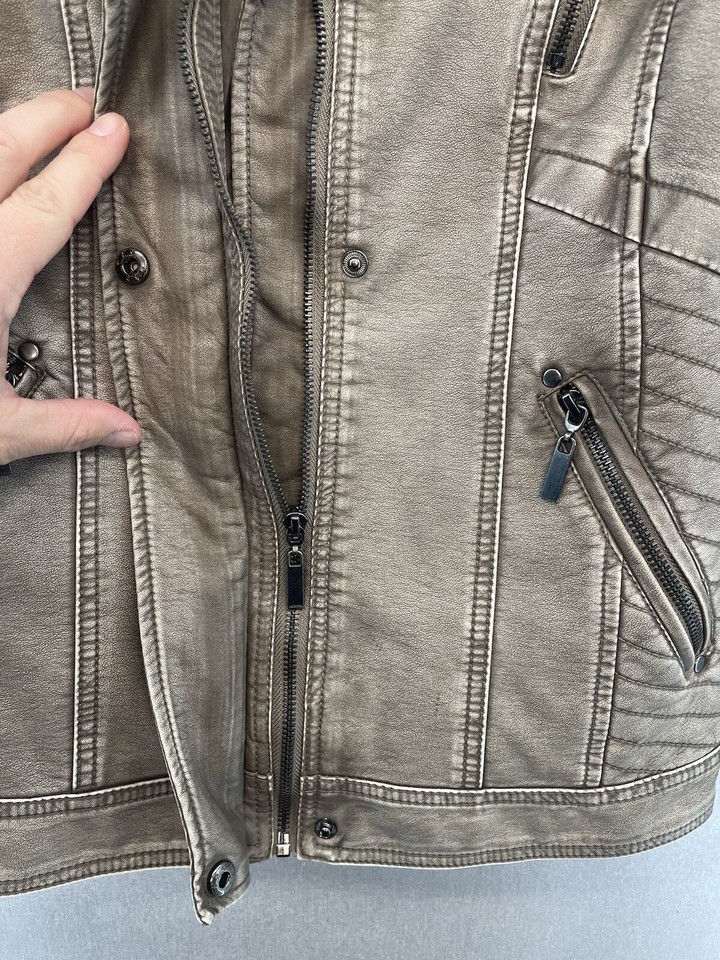 Women’s Lebby Collection Jacket Small Faux Leather | eBay