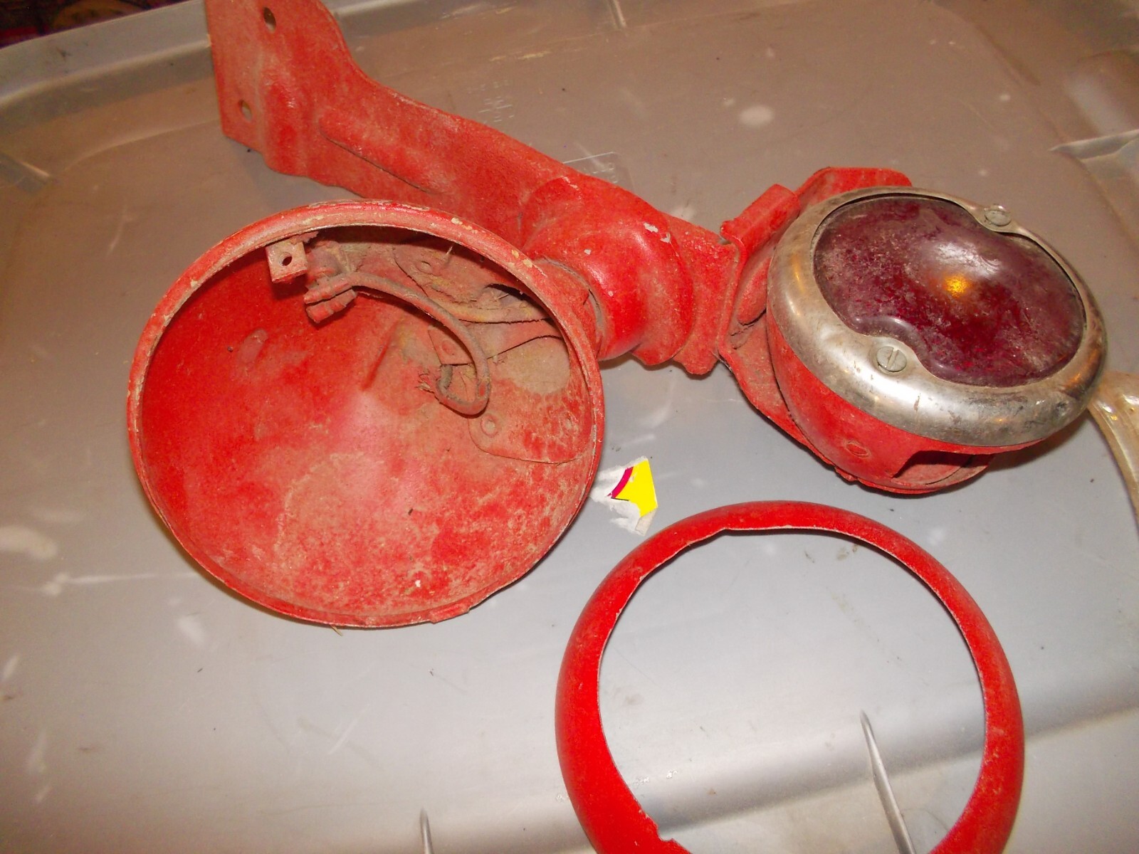 Ford 8N tractor original rear light & Red Light w/ bracket EXTREMELY ...