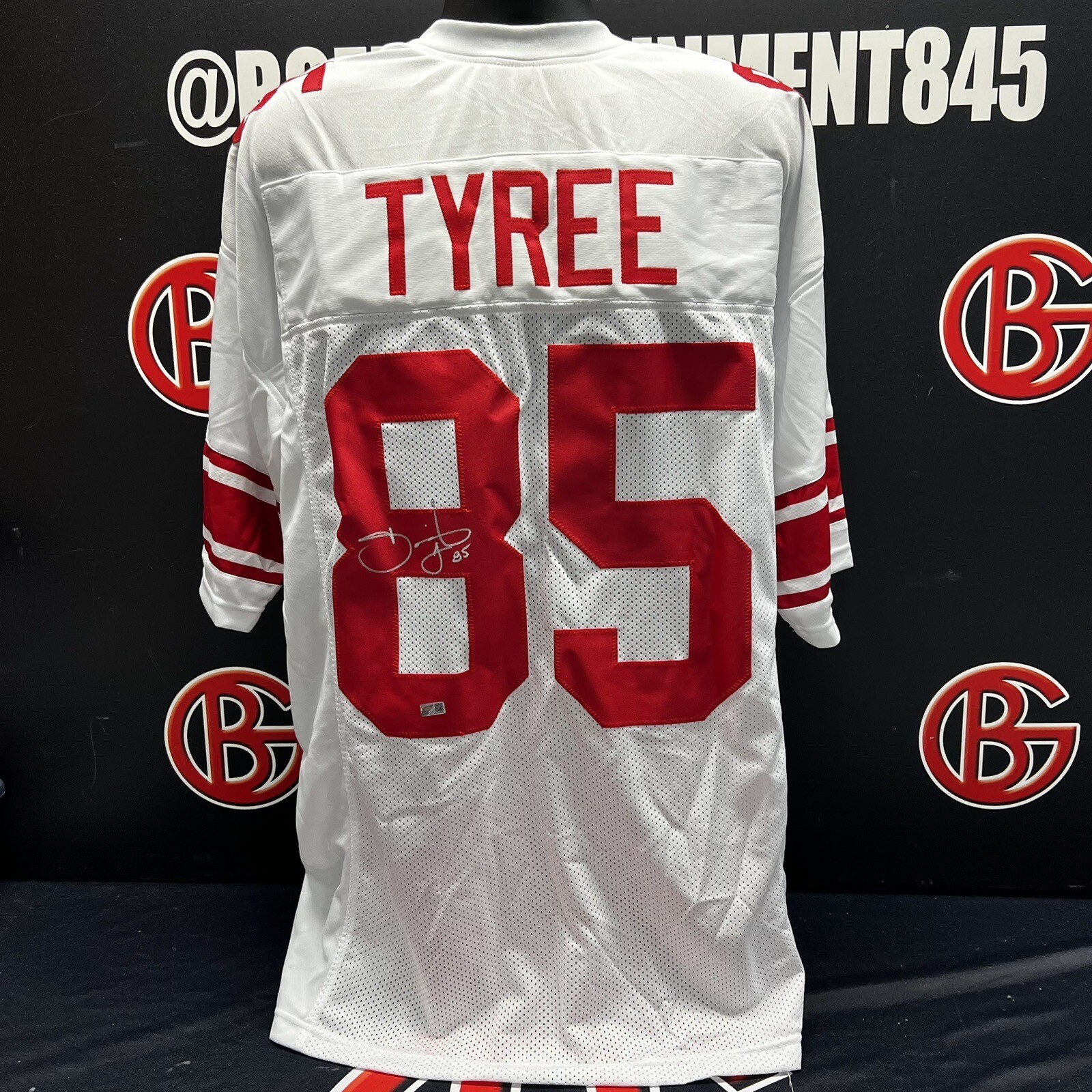 David Tyree Signed New York Giants White Jersey Autographed AUTO ...