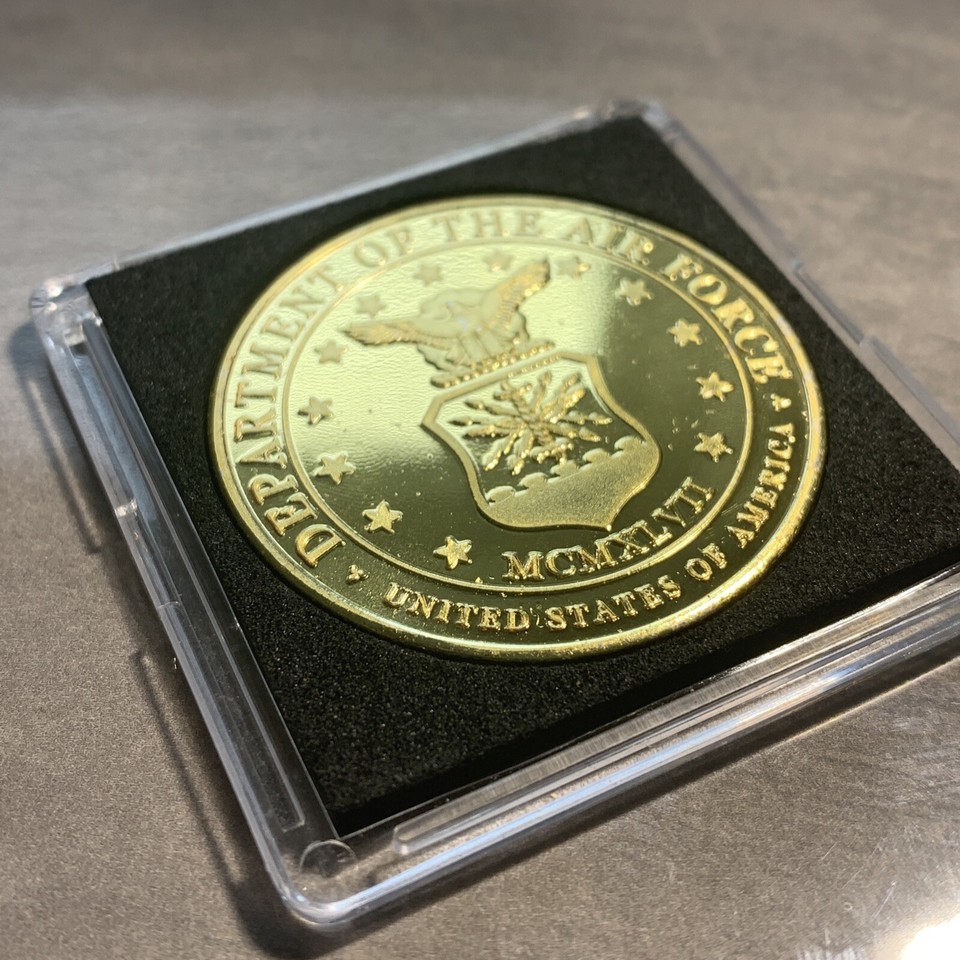 SPACE COMMAND Challenge Coin United States AIR FORCE USAF W Case New ...