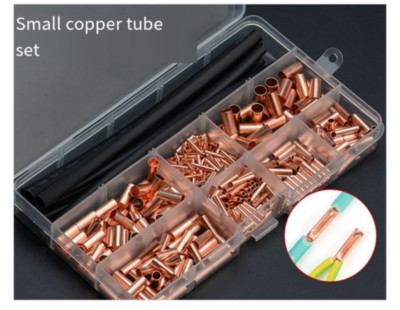Copper GT Small Copper Pipe Connecting Pipe Wire Connector Terminal Set ...