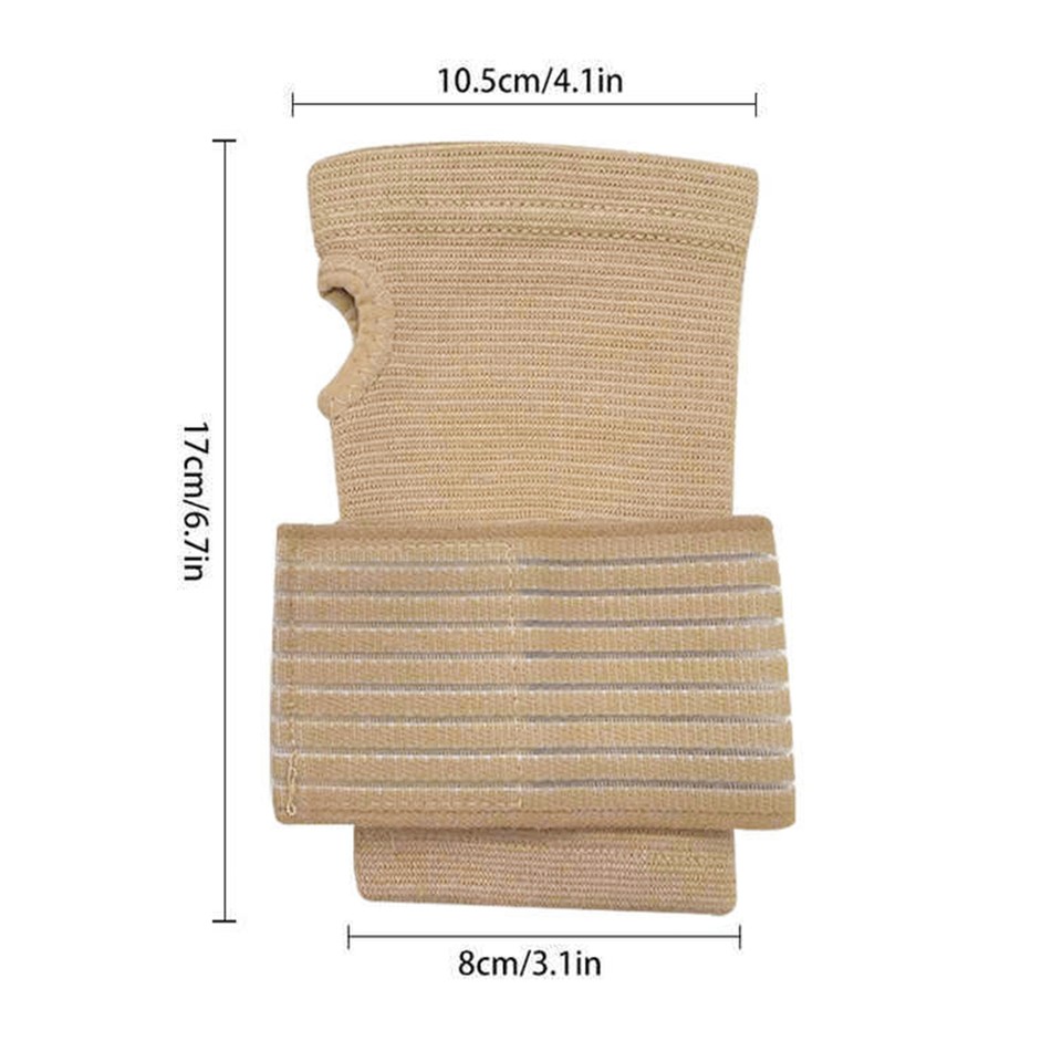 Wrist Palm Brace Long Drive Pain Relief Compression for Carpal Tunnel ...