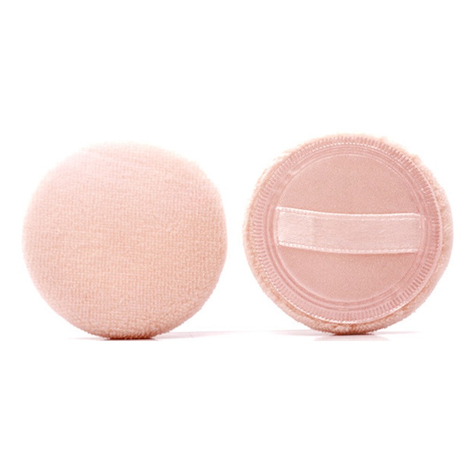 12 PCS Pink Women Beauty Facial Face Body Loose Powder Puff Cosmetic ...