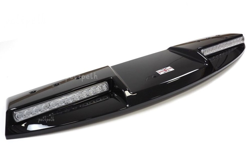 Fit For Land Rover Defender Roof Light Bar Pod Front Spoiler With DRL ...