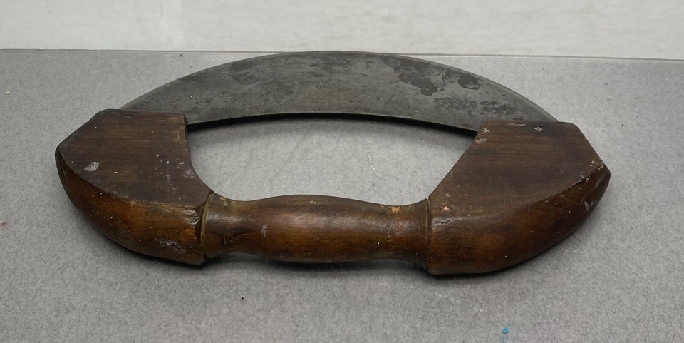 Primitive Dough Cutter Kitchen Chopper Tool Antique Wood Handle | eBay