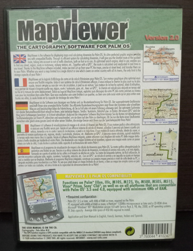 Set 4 CDS MapViewer 2.0 pour Palm OS - Logiciel de navigation et de ...