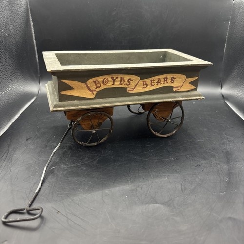 Boyd’s Bear -Rare Green Wooden Wagon-Bears & Hares You Can Trust Very ...