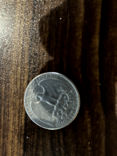 1987D Eagle Quarter Double dye "In God We Trust" | eBay