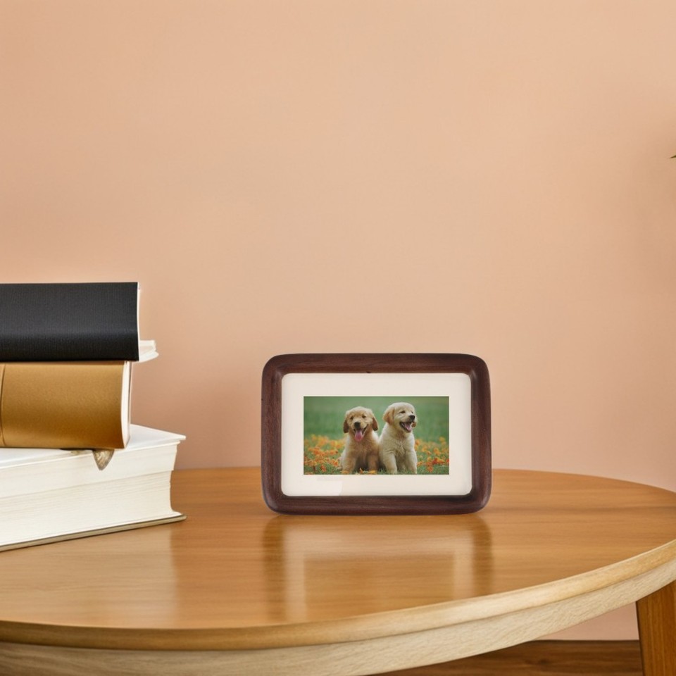 Tabletop Wooden Frame Holder Desktop Picture Decoration Photo Display ...