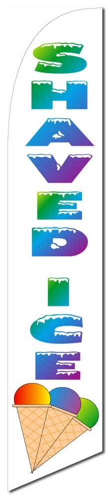 Shaved Ice Flag Flutter Feather Banner Swooper | eBay
