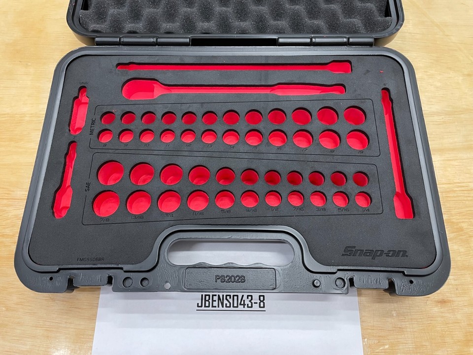 Snap-on Tools NEW 51pc 3/8" Drive General Service Set CASE & FOAM ONLY ...