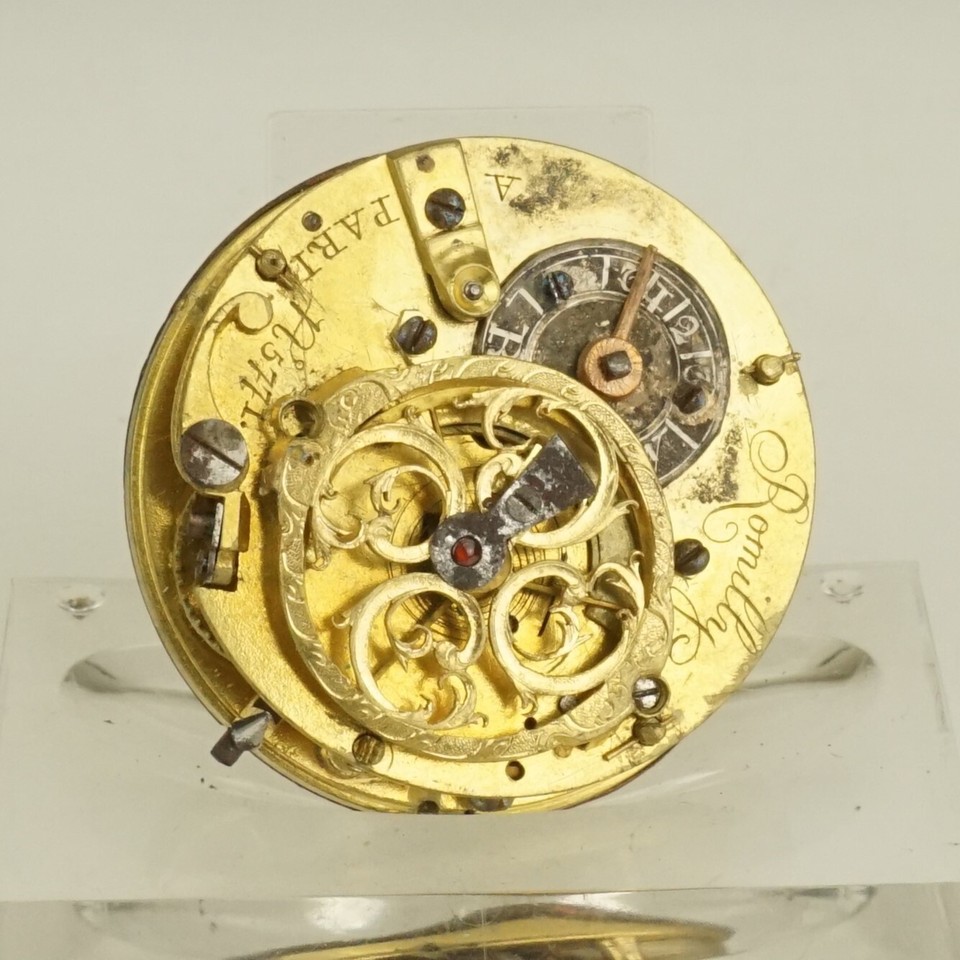 ROMILLY Paris Fusee Pocket watch Movement Men's no repeater chronometer ...