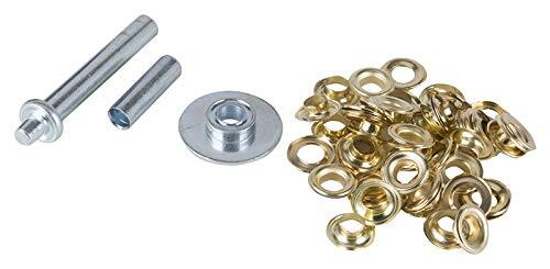 Grommet Kit 1/2” - Heavy Duty Brass Eyelet Grommets for Tarps, Fabric ...