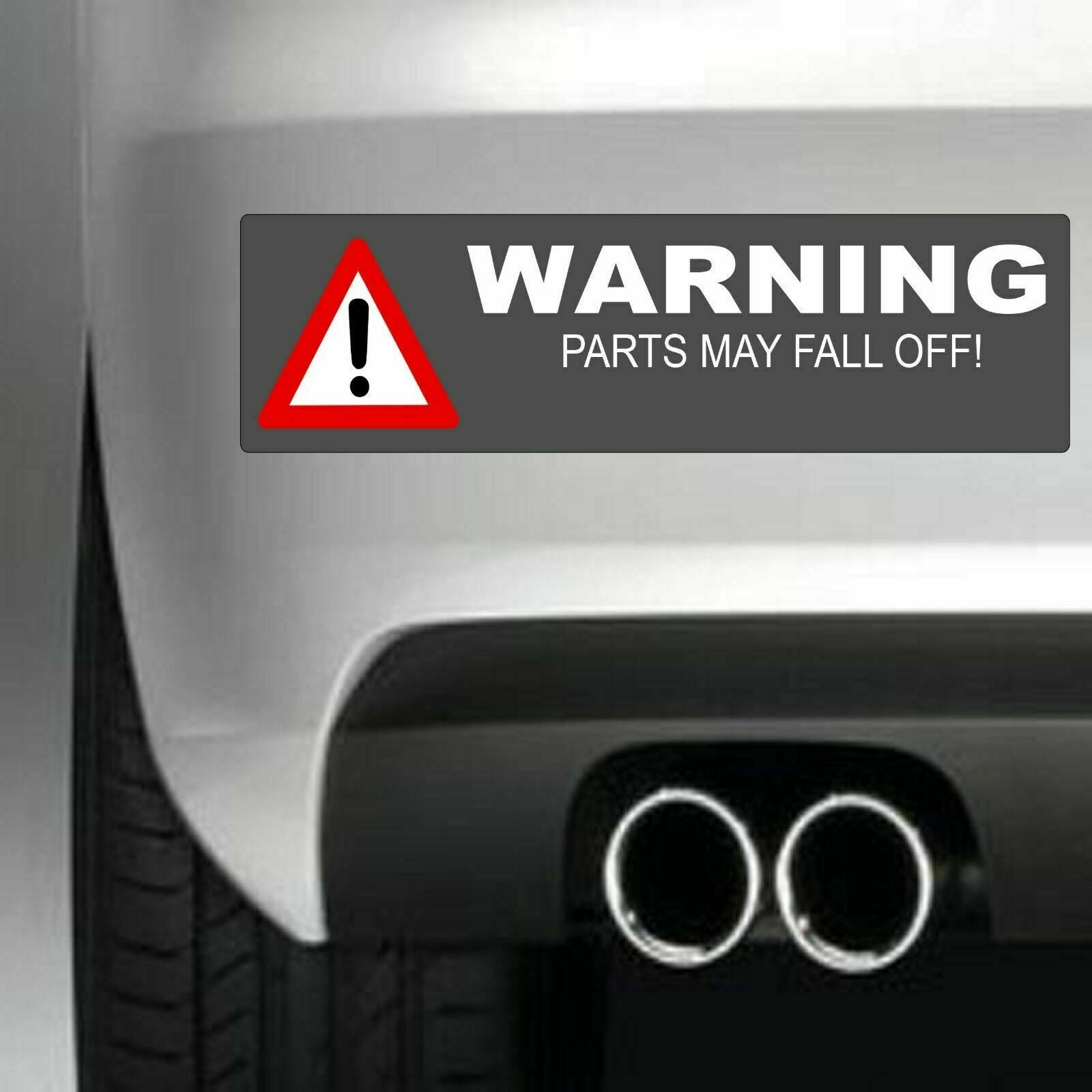 CAUTION PARTS MAY FALL OFF FUNNY VINYL STICKER DECAL VAN CAR GRAPHICS ...