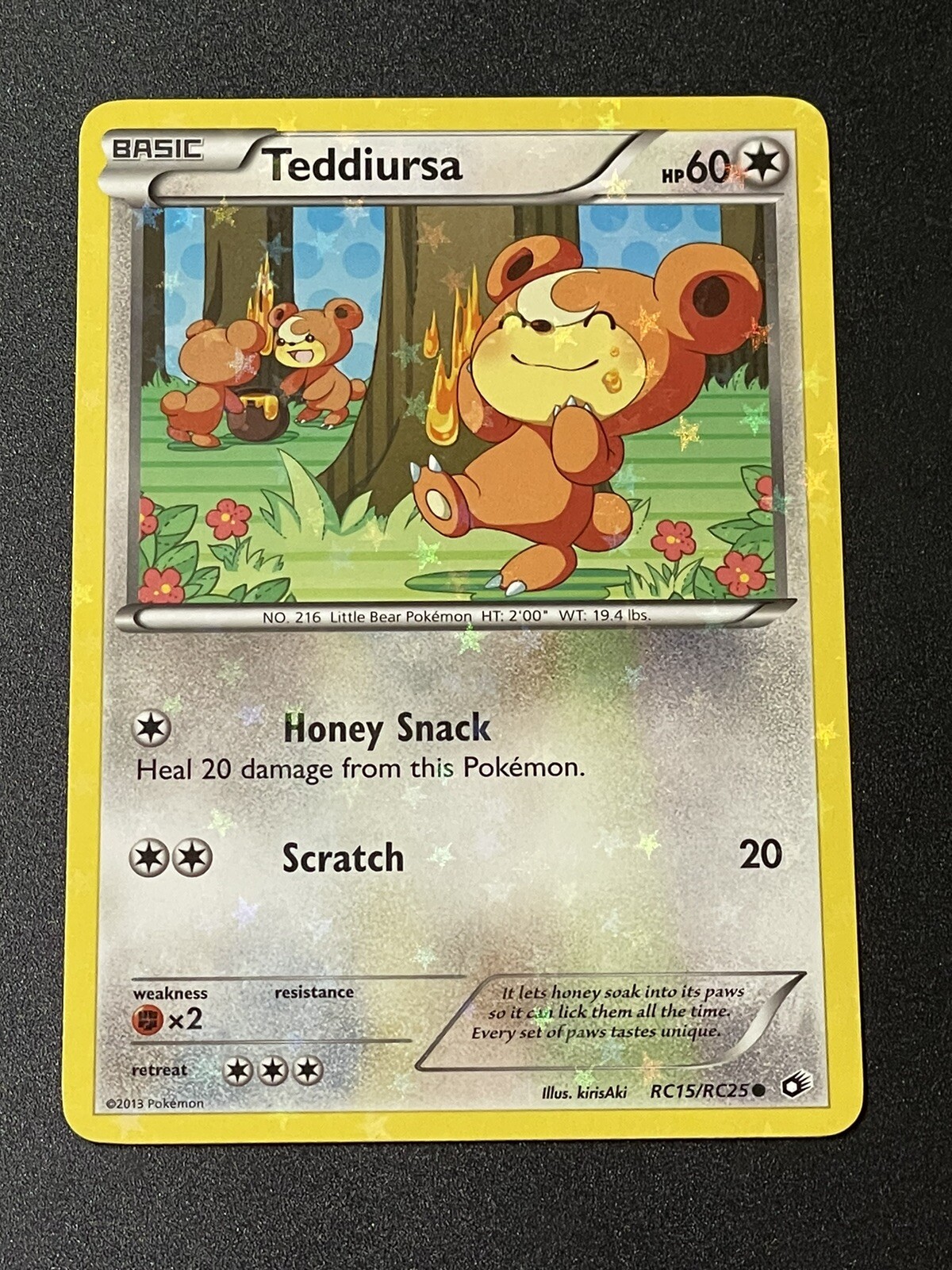 Teddiursa RC15/RC25 STAR Holo Legendary Treasures Radiant Collection ...