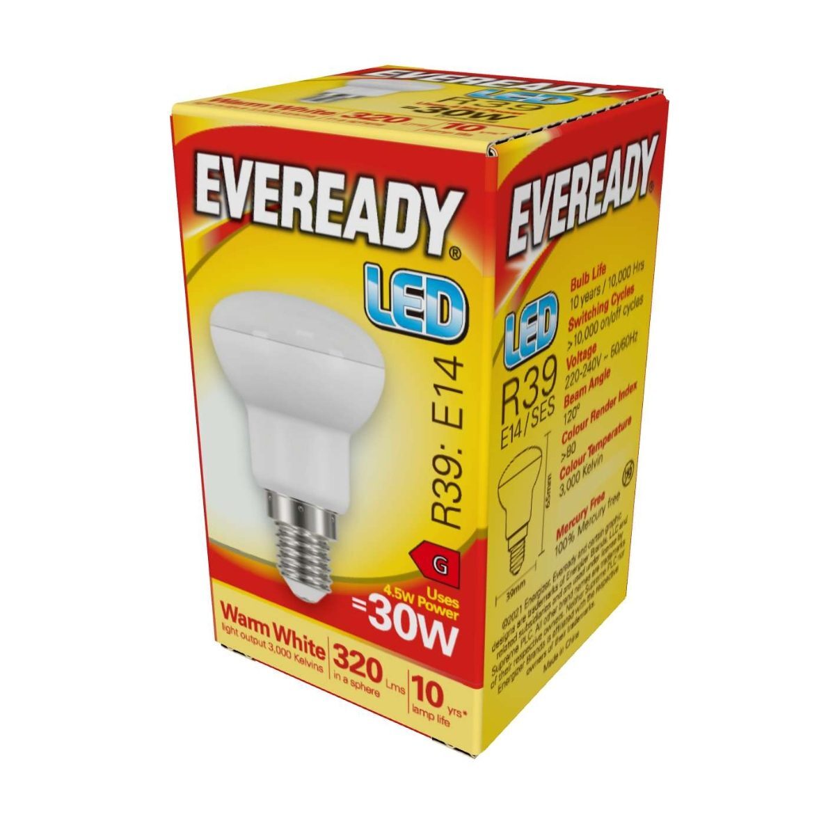 LED R39 R50 R63 R80 Reflector Bulb Warm Cool Day Light ES E27 SES E14 ...