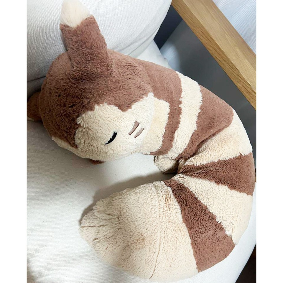 Pokémon Center Original Gift From Forest Furret Fluffy Plush Cushion ...