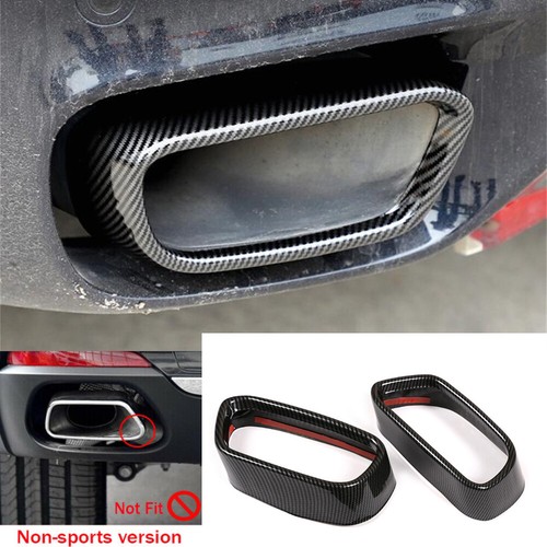 Carbon Fiber Steel Exhaust Tail Pipe Cover For BMW X5 F15 X6 F16 M ...