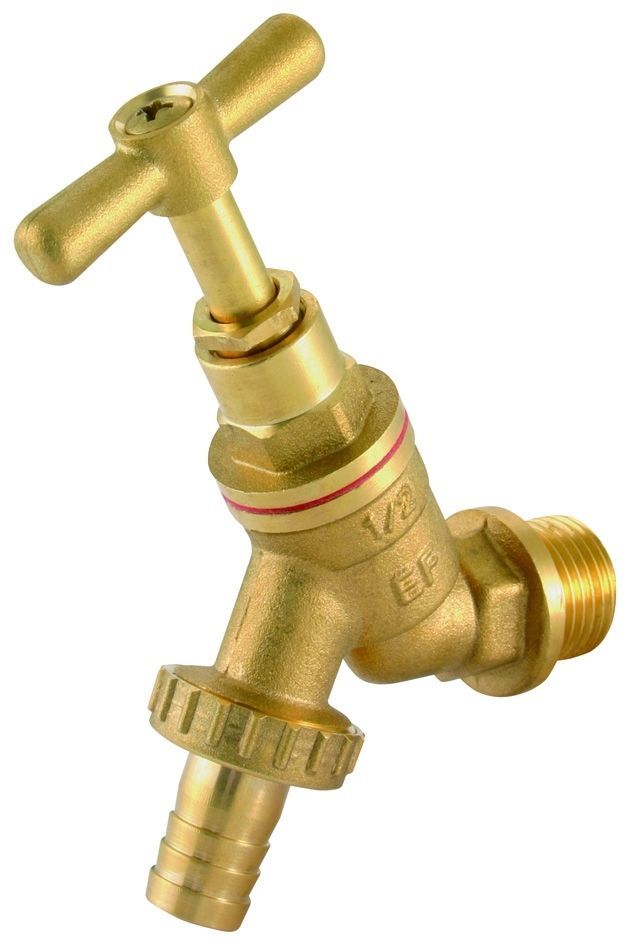 BRASS BIB TAP. outdoor outside garden garage etc water butt hose 1/2 ...