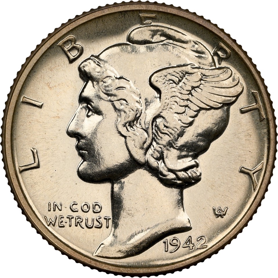 1942 Mercury Dime NGC PF 67+ - Stunning & Brilliant Amber-Champagne ...
