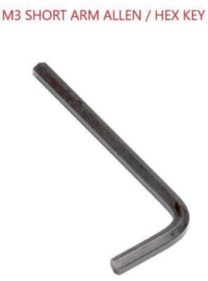 3mm Metric Short Arm Allen Key / Hex Wrench / M3 Hexagon Keys ...