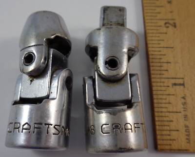 Vintage Craftsman USA =V= 3/8" drive universal swivel adapter and 6 ...