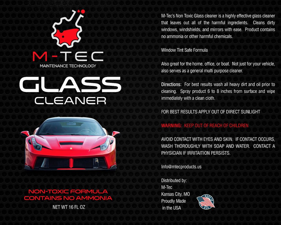 M-tec Glass Cleaner | 16 oz | Eco Friendly Formulation | eBay