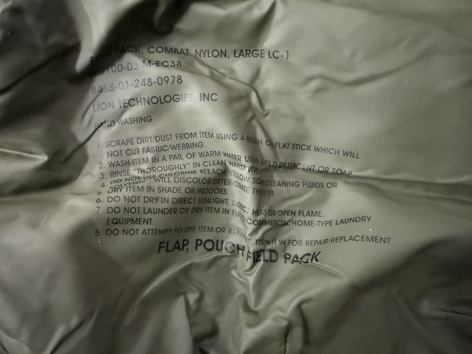 US Military Large ALICE Pack Replacement Flap / Replacement Lid OD ...