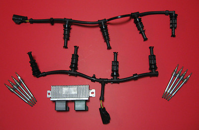 6.4L Powerstroke Glow Plug Kit - Dual Coil Glow Plugs + Controller ...